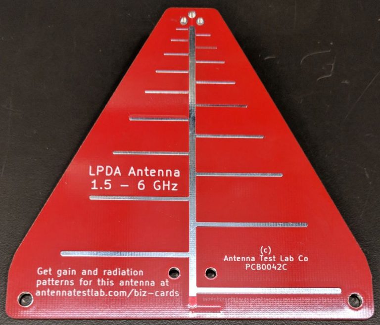 LPDA Broadband Log Periodic PCB Antenna Test Results
